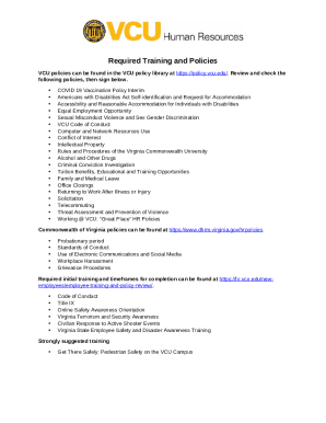 Syllabus statementsOffice of the Provost - hr vcu Doc Template | pdfFiller