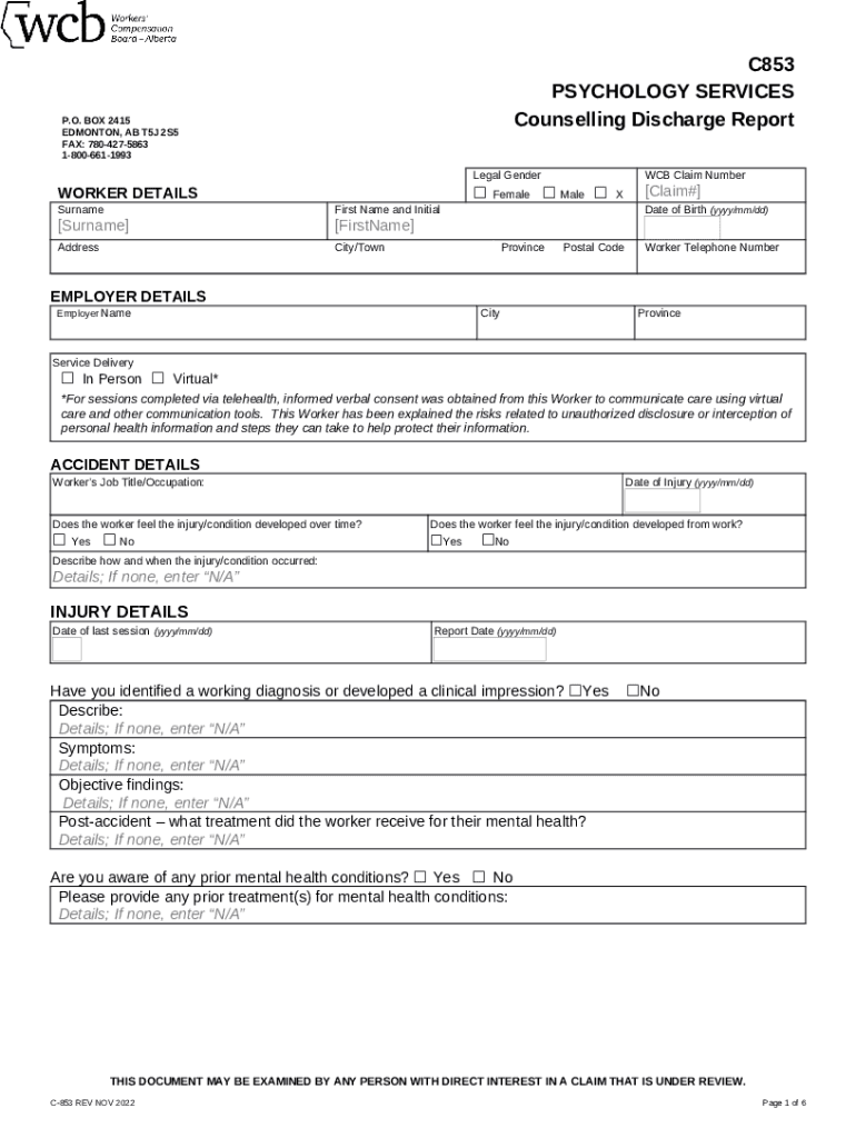 Second WCB Claims: Who Is At Risk? - PMC - NCBI Doc Template | pdfFiller