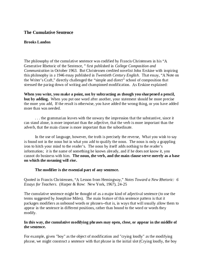 Building Great Sentences - How To Write The Kinds of ... - Scribd Doc ...