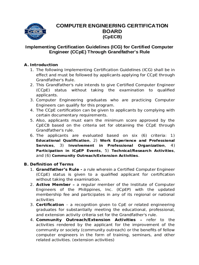 Institute of Computer Engineers of the Philippines ... - Facebook Doc Template | pdfFiller