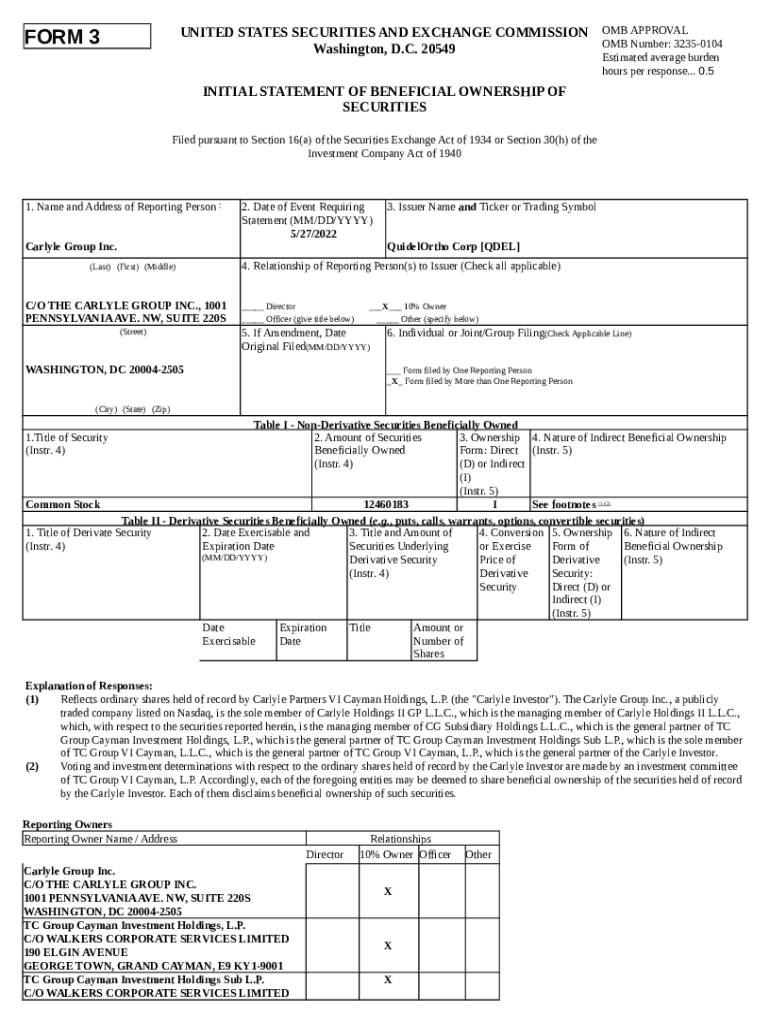 QuidelOrtho Corp (. EDGAR Online Pro Doc Template | pdfFiller