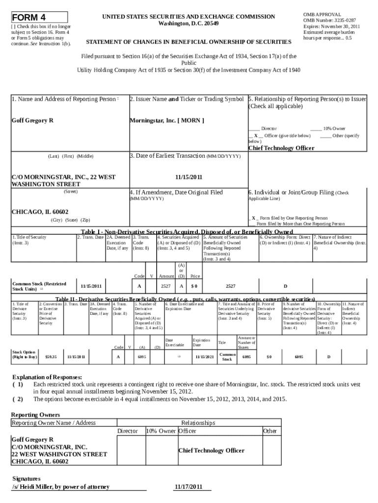 Each restricted stock unit represents a contingent right to receive one ...