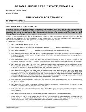 Prospective Tenant Name: Doc Template | pdfFiller