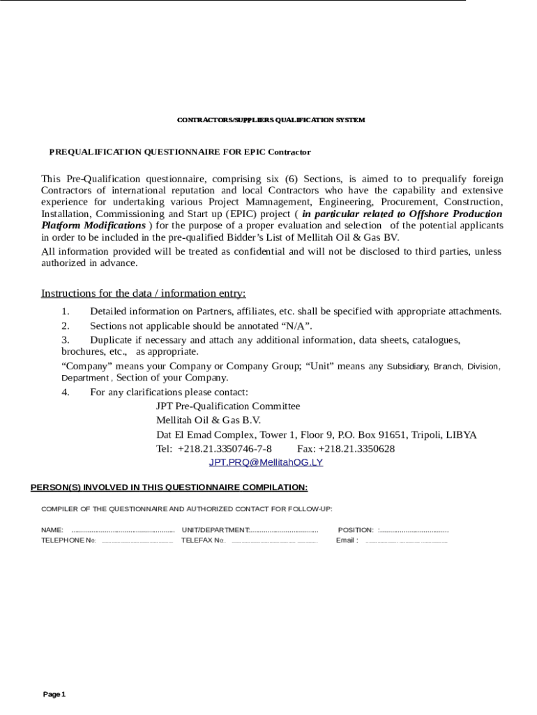 Prequalification for Construction Contractors - State of Michigan Doc ...