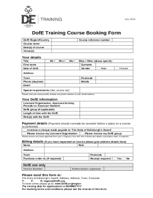 Standard Word Document Template - DofE Doc Template | pdfFiller