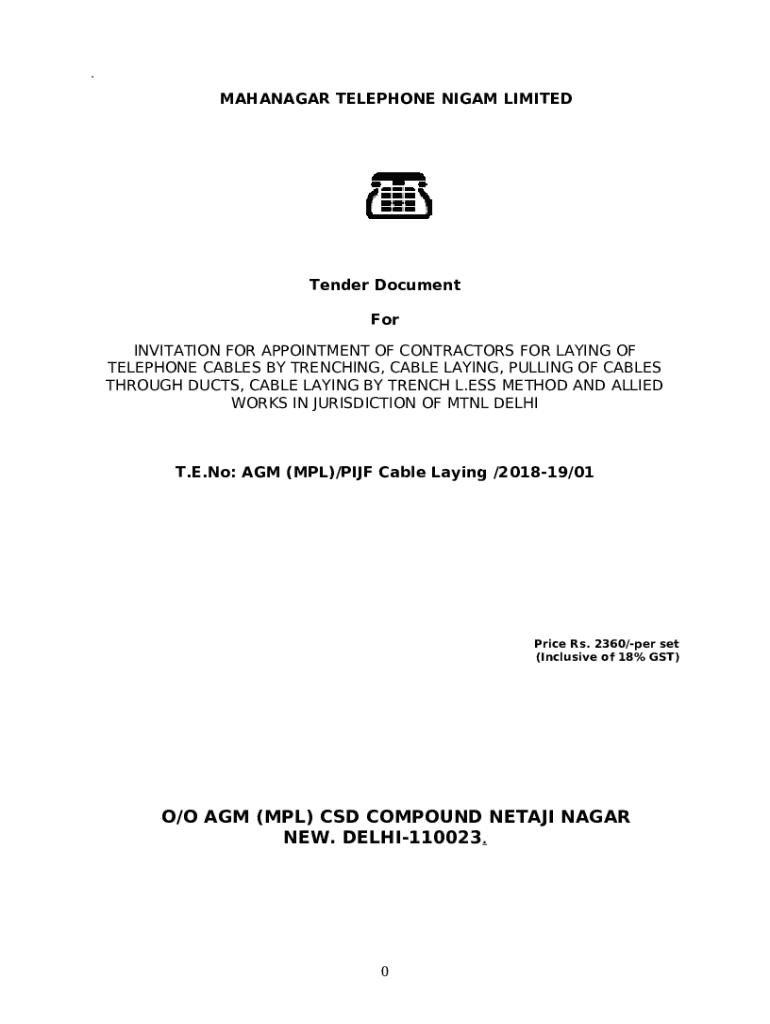 Installation of Cables in Trenches and in Ducts Doc Template | pdfFiller