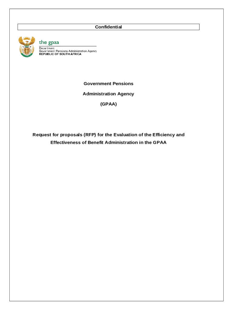 RFP for Benefits AdministrationCreate a Request for Proposal Doc Template | pdfFiller