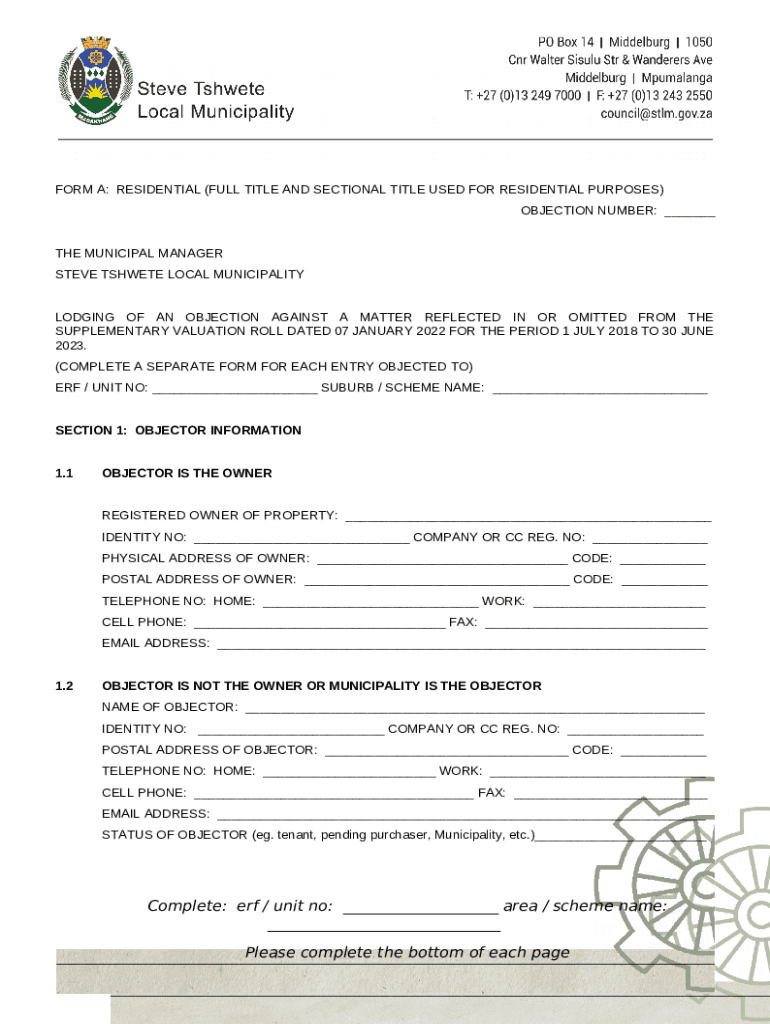a: residential (full title and sectional title used for ... Doc ...