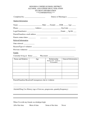 Fillable Online Drug Testing Information for Students and Parents Fax ...