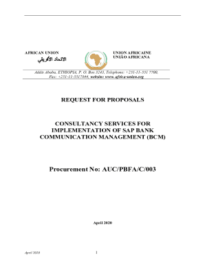 Fillable Online Request for Proposals-SAP Bank Communication Management ...