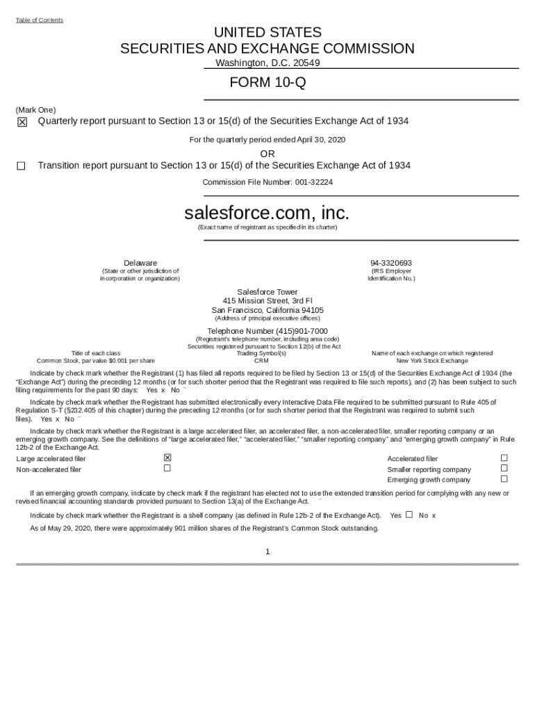 SALESFORCE.COM, INC. ( - cloudfront.net Doc Template | pdfFiller