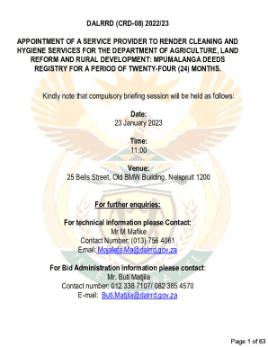 Fillable Online department of agriculture, land reform and rural ...