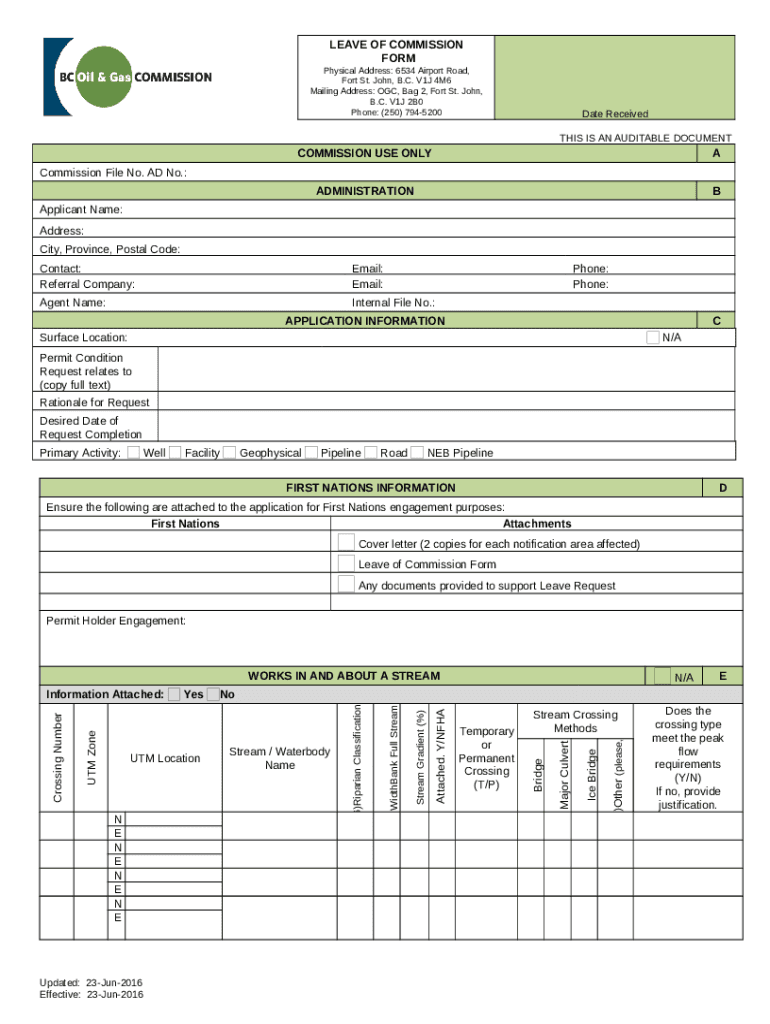 Sample Letter from BA to BC Oil & Gas Commission - Petrinex Doc ...