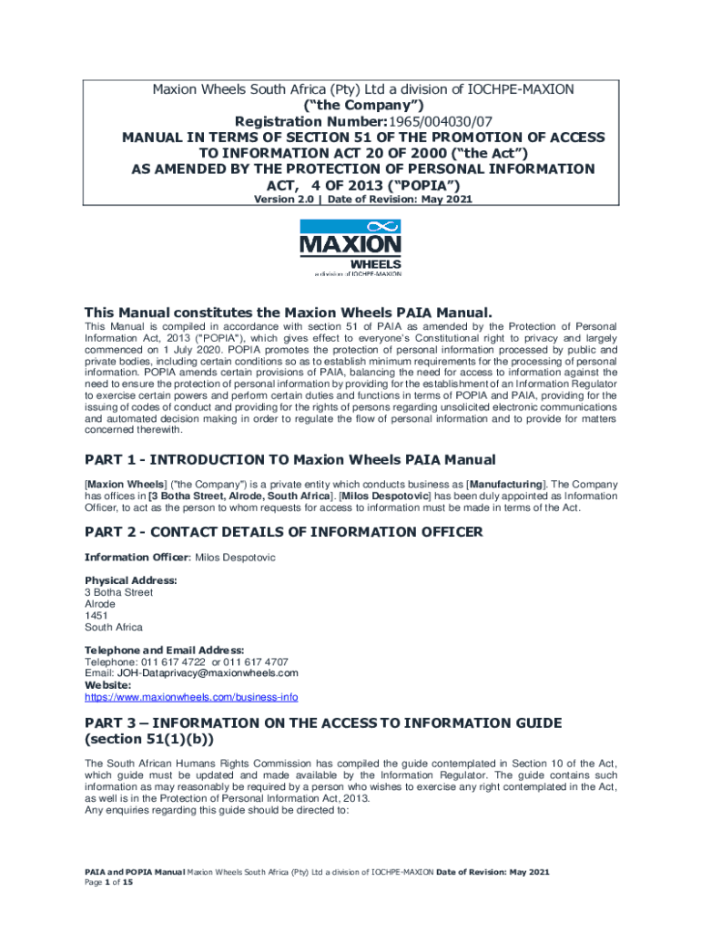 Fillable Online Maxion Wheels South Africa (Pty) Ltd a division of IOCHPE ... Fax Email Print ...
