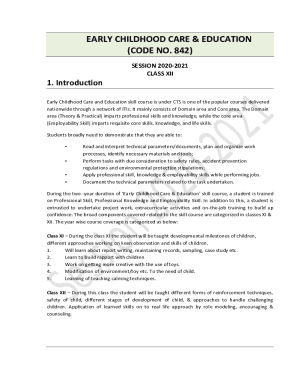 Fillable Online Early childhood education and careEuropean Education ...