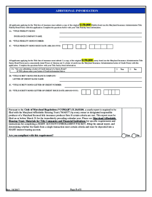 Fillable Online mdinsurance state md Title-Insurance-Application ...