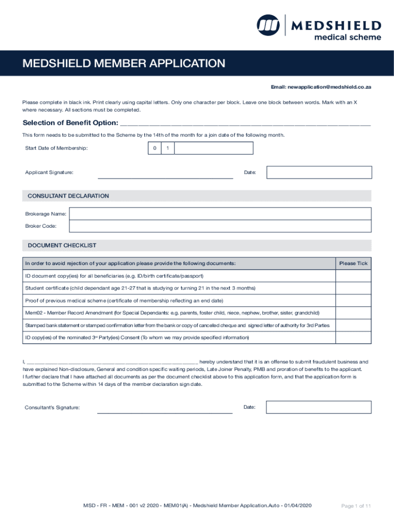 Fillable Online Get the free Medshield Application form 2014.pdf Fax ...
