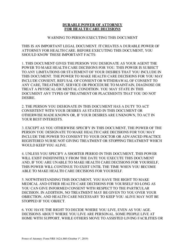 Fillable Online Power of Attorney (POA): Meaning, Types, and How and ...