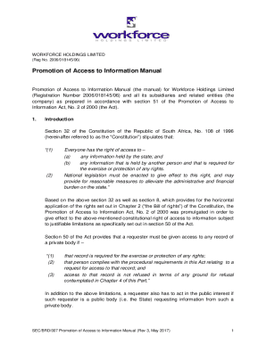 Fillable Online The JPC Promotion of Access to Information Act (PAIA) Manual Fax Email Print ...