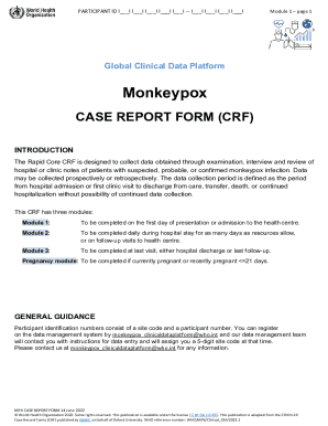Fillable Online apps who Global clinical data platform for monkeypox ...