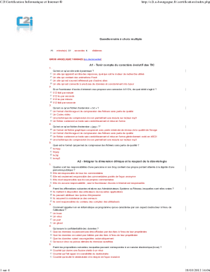 Fillable Online Qu'est-ce que le certificat informatique et internet ...