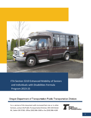 Fillable Online Oregon Department of Transportation Public ...