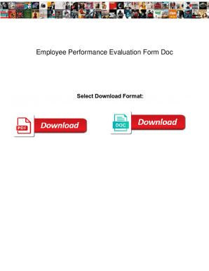 Fillable Online Employee Performance Evaluation Form Doc. Employee Performance Evaluation Form ...