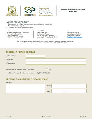 Fillable Online Form N279: Tell the court you want to discontinue a ...