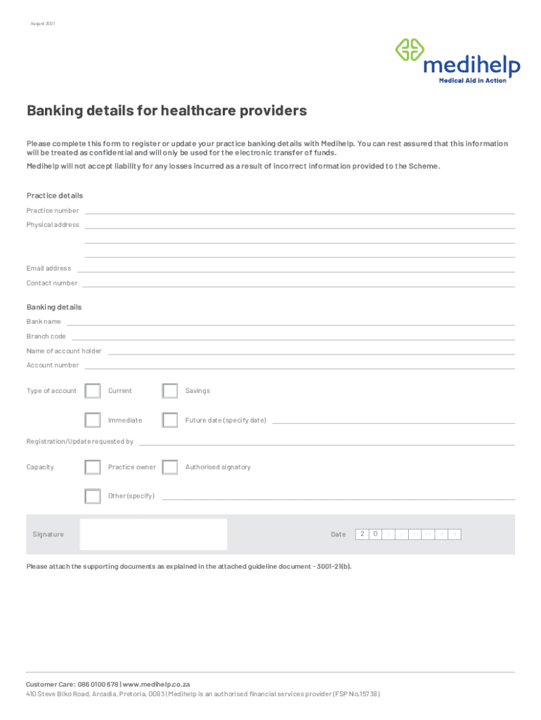 Fillable Online 2245-Forms-Banking details-Healthcare providers-EDIT ...