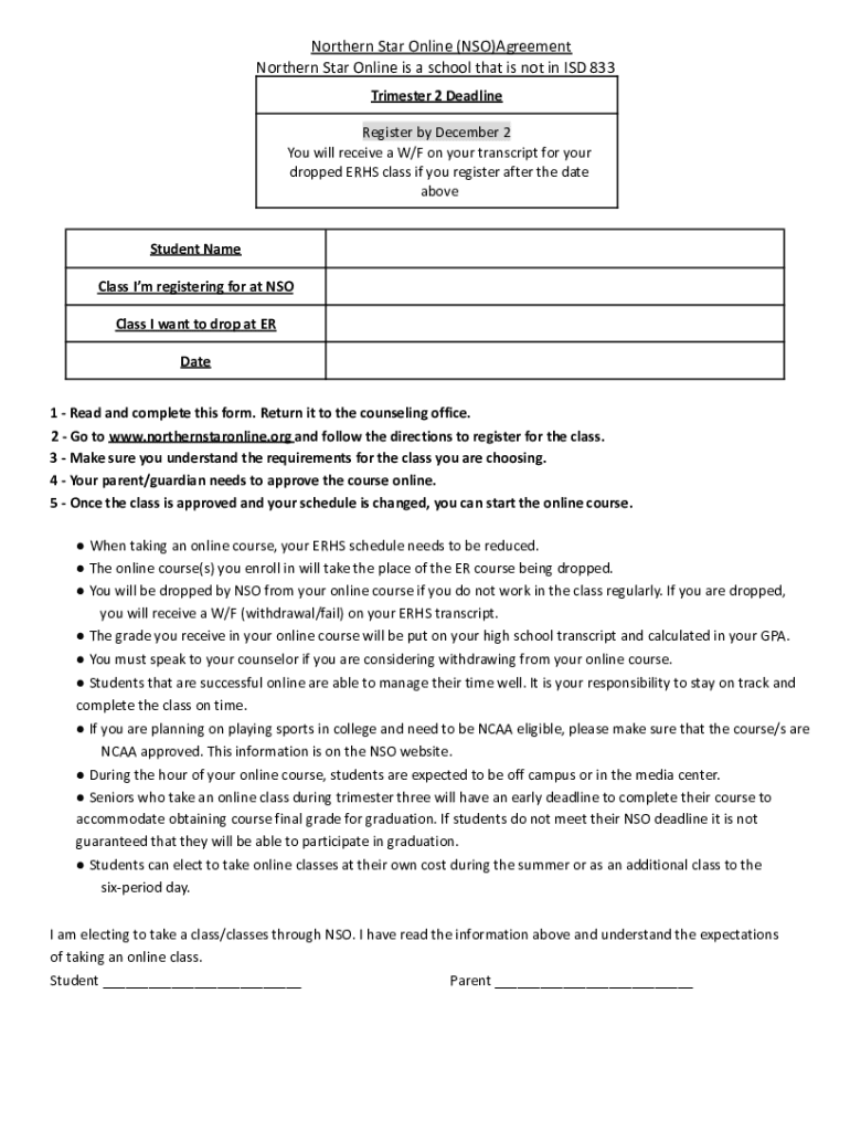 Fillable Online NSO form updated 10/22 Fax Email Print - pdfFiller