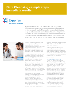 Fillable Online Data Cleaning: Definition, Benefits, And How-To ...