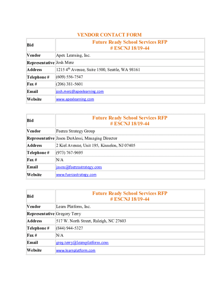 Fillable Online REQUEST FOR PROPOSAL (RFP) - Office of the Professions ...