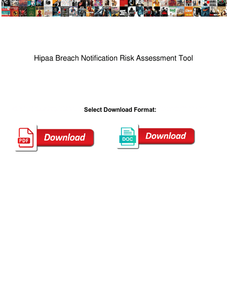 Breach Notification Risk Assessment Tool - Fill Online, Printable ...