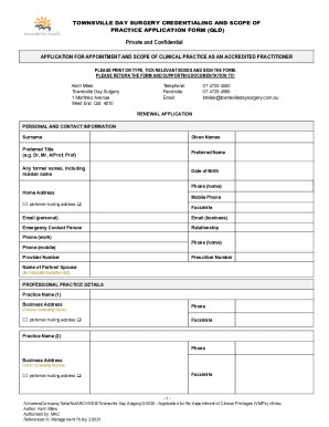 Fillable Online 2.0020 - Application for Re-Appointment of Clinical Privileges (VMP's) v5.doc ...