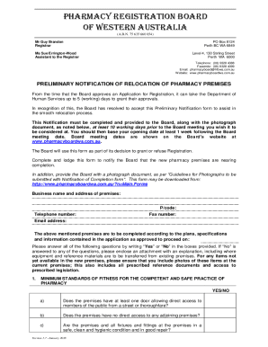 Fillable Online Pharmacy Registration Board of Western Australia: Home ...