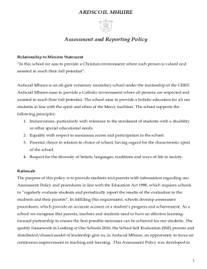 Fillable Online Our Mission Statement and Christian Vision Fax Email ...