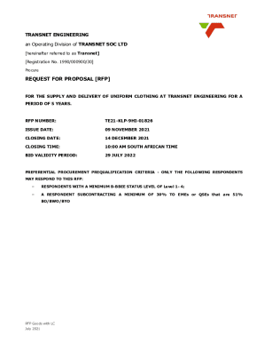 Fillable Online Transnet Tenders Fax Email Print - pdfFiller