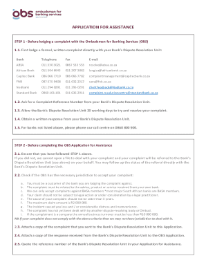 Fillable Online Application for Assistance form 202247 Fax Email Print ...