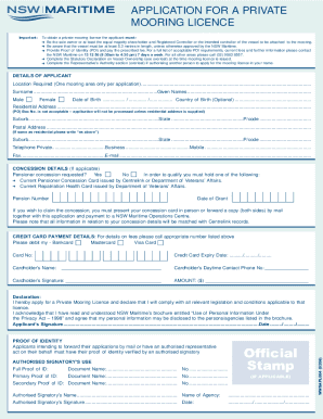 Fillable Online Mooring Licence application form - Crown Estate Scotland Fax Email Print - pdfFiller
