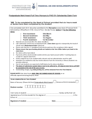 Fillable Online PMA Stipend Claim Form 2019.pdf - Wits University Fax ...