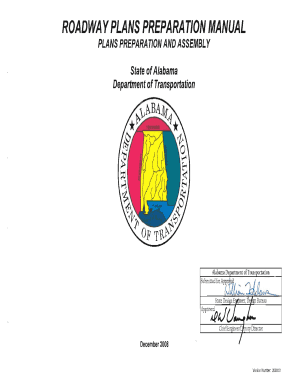 Fillable Online aldot roadway plans preparation manual Fax Email Print ...