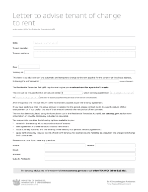 Fillable Online Sample Change of Ownership Letter to Tenants Fax Email ...