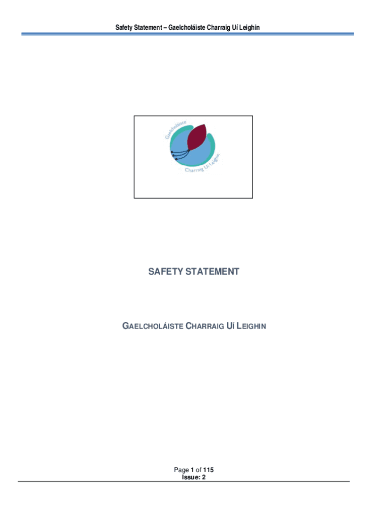Fillable Online Health & Safety Statement - Squarespace Fax Email Print ...
