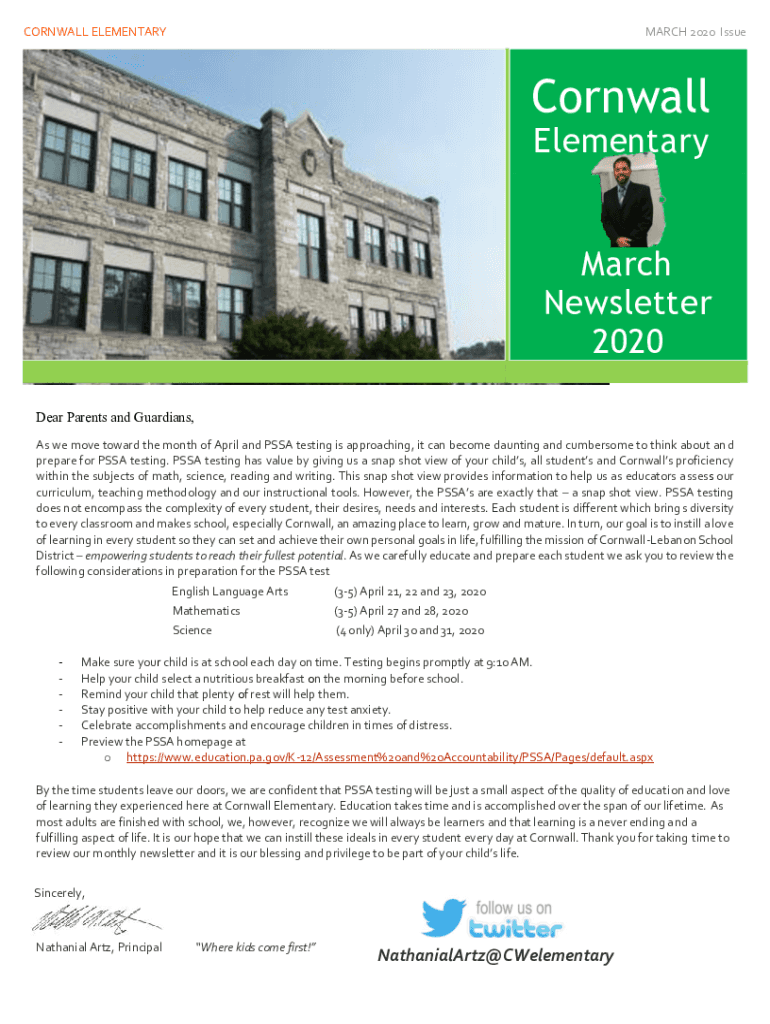 Fillable Online PSSA standardized tests are coming back to schools this ...