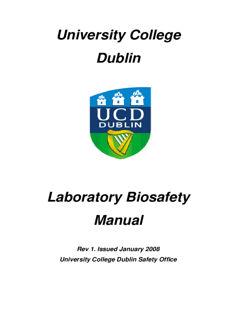 Fillable Online University College Dublin Biological Agents Risk Assessment ... Fax Email Print ...