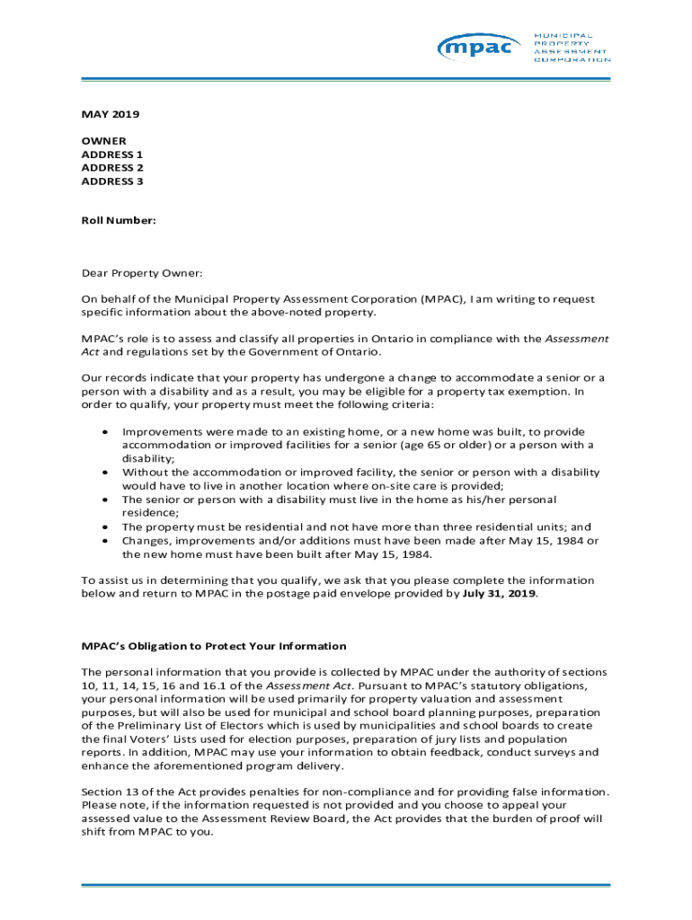 Fillable Online Seniors and persons with disabilities request letter ...