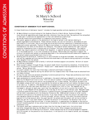 Fillable Online Forms - St Mary's School Fax Email Print - pdfFiller