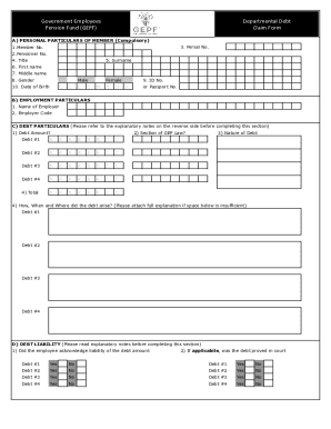 Fillable Online Departmental Debt Claim Form Fax Email Print - pdfFiller