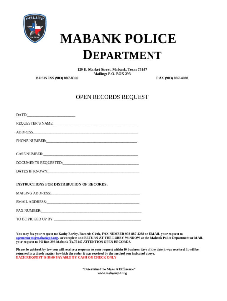 Mabank Police Department, 129 E Market St ... - MapQuest Doc Template ...