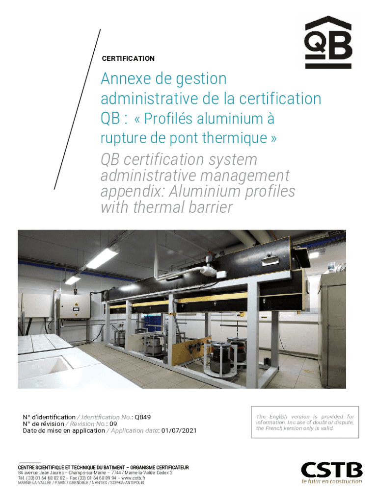 Fillable Online evaluation cstb Annexe de gestion administrative de la ...